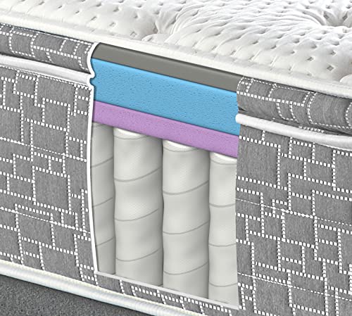 Tulo by Mattress Firm | 12 INCH Memory Foam Plus Coil Support Hybrid Mattress | Bed-in-A-Box | Plush Comfort | King