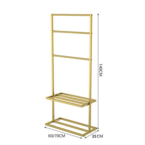 Bevis David Freestanding Towel Racks for Bathroom Floor Modern 3 Tier Hotel Bathroom Metal Towel Rack Drying Rack Outdoor Pool Towel Rack with Storage Rack Laundry Drying Rack for Quilt/Blanket