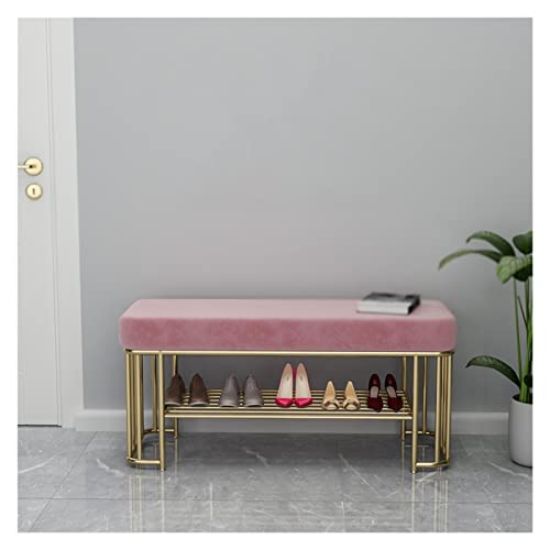 JYDQM Change Shoe Stool Home Door Can Sit-Type Shoe Rack Long Strip Wear Shoe Stool Cloakroom Shoe Cabinet (Color : Black, Size : 120 * 45 * 35cm)