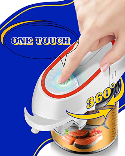 Smooth Edge Electric Can Opener, One-Touch Automatic Can Opener Opens Almost All Can Sizes, Kitchen Utensils for Housewives, Seniors and Arthritis Sufferers, Best Gift for Women