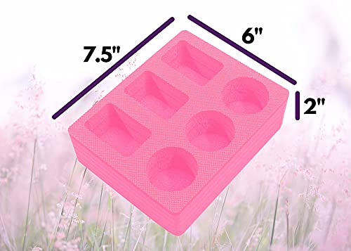 Polar Whale 2 Lotion and Body Spray Stand Organizers Tray Pink Durable Foam Washable Waterproof Insert for Home Bathroom Bedroom Office 7.5 x 6 x 2 Inches 6 Slots 2pc Pair Set