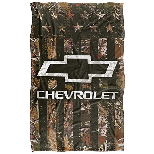 Chevy Blanket, 36"x58" Camo Logo Silky Touch Super Soft Throw Blanket