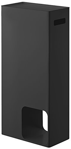 Yamazaki Home Bathroom Tissue Storage Stand | Steel | Toilet Paper Stocker, One Size, Black