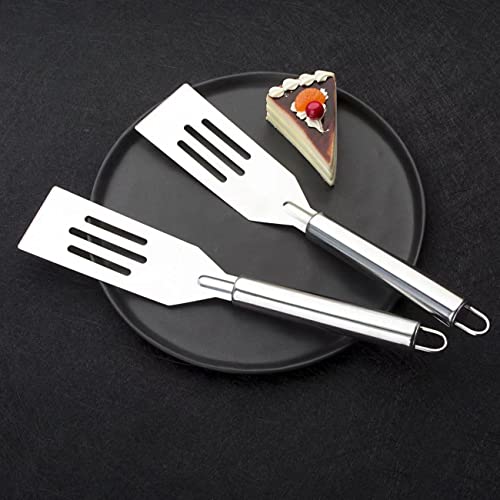 Zmeni 2 pieces Mini Brownie Serving Smll Metal Spatula Flexible Nonstick Serve Turner Cookie Slotted Kitchen Utensil for Cutting