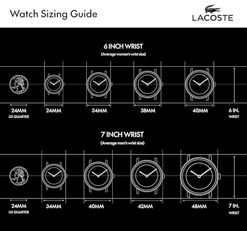 Lacoste 12.12 Men's TR90 Case Quartz Watch with Black Rubber Strap (Model: 2011233)