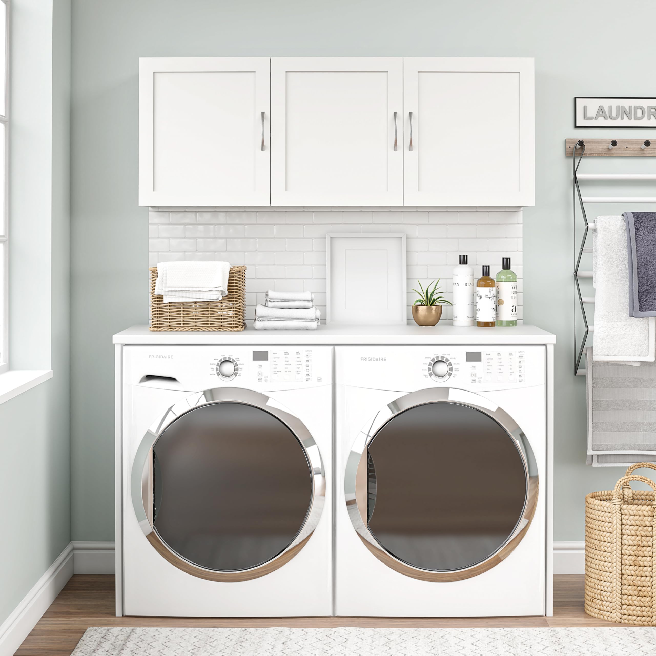 Systembuild Evolution Lory Framed 54" Wall Cabinet in White