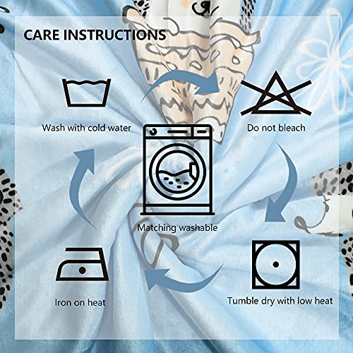 Manerly Sherpa Throw Blankets for Sofa Bed Couch, Magic Fairy Tale Forest wiht Mushrooms and Lanterns Printed Blanket, Soft Cozy Plush Fleece Blankets for Kids Adults Gift, 50"x60"
