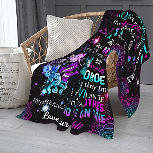 Gifts for Mom, Throw Blanket to My Mom from Daughter ,Blanket Flannel Blankets Comfortable Couch Ultra Soft Plush Bed Warm Blanket for Adults 60X50 Inch (mom)