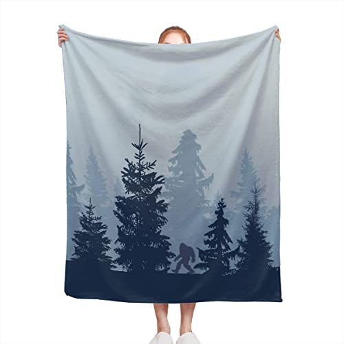 Ruxacty Bigfoot Sasquatch Blanket Bigfoot Gifts Sasquatch Gifts 60" X 50"