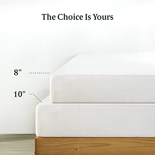 ZINUS 10 Inch Green Tea Aspire Memory Foam Mattress / CertiPUR-US Certified / Bed-in-a-Box / Pressure Relieving / Made in USA, Queen