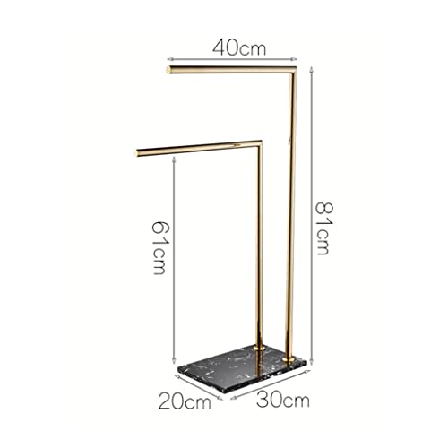 FCMLD Freestanding Towel Racks Bathroom Accessories Natural Marble Stand on Floor Towel Rail Stand Clothes Rack