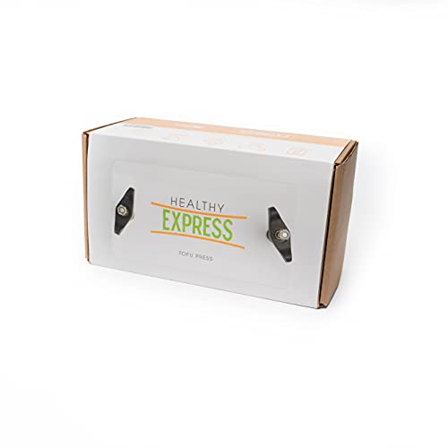 Extra Firm Tofu Press - by Healthy Express - Premium curved plates for superior pressing results on Firm and Extra Firm tofu. Perfect Press every time!