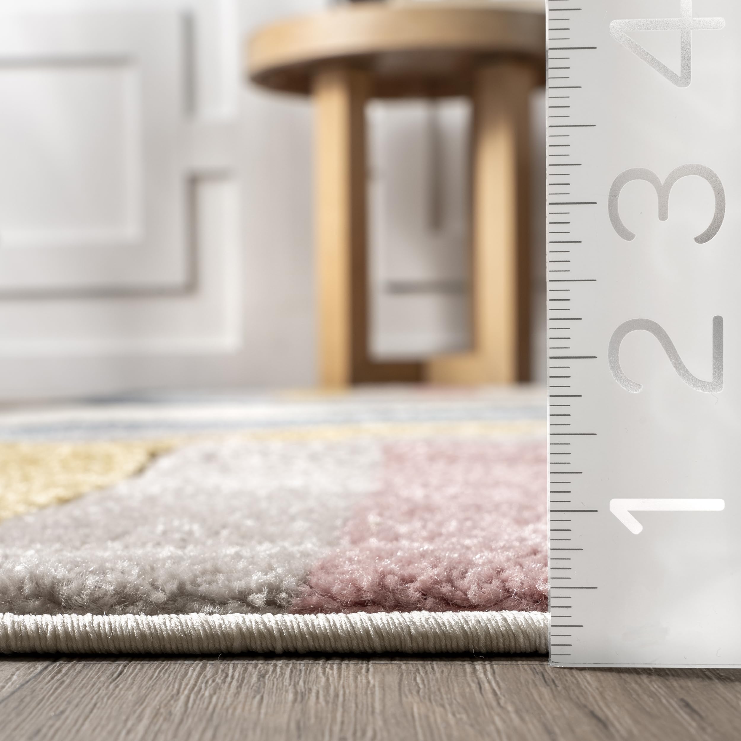 nuLOOM Jerri Double Half Rainbow Kids Area Rug, 8x10, Beige