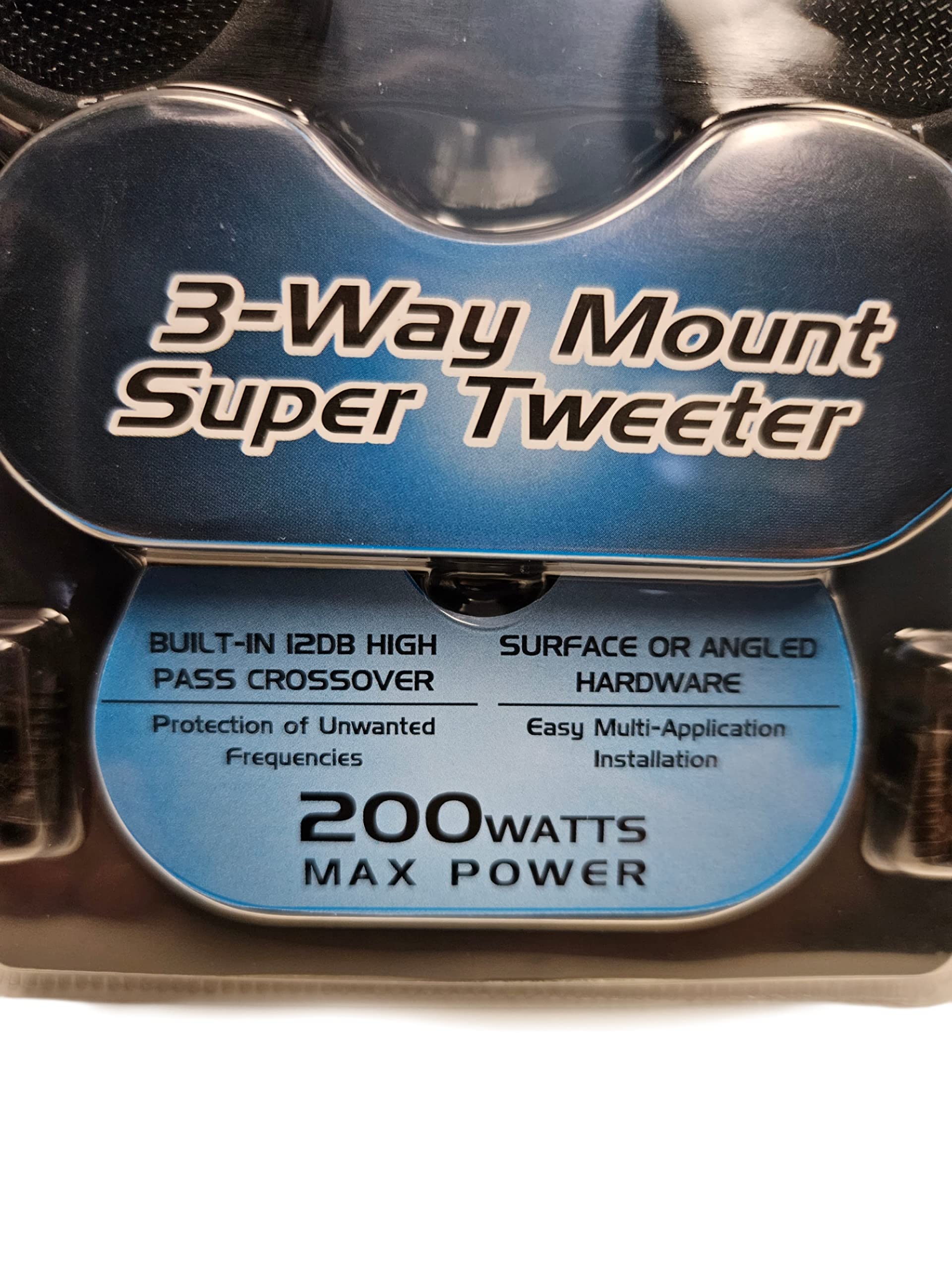 SOUNDSTREAM Reign Series SR-1 Niobium Micro Dome 1" Tweeter, 3 Way Mount Super 1 Inch Tweeters, 200 Watts Max