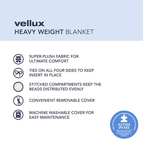 Vellux The Heavy Weight 20 Pound Weighted Camel Blanket, 60" W x 80" L 20 Lbs