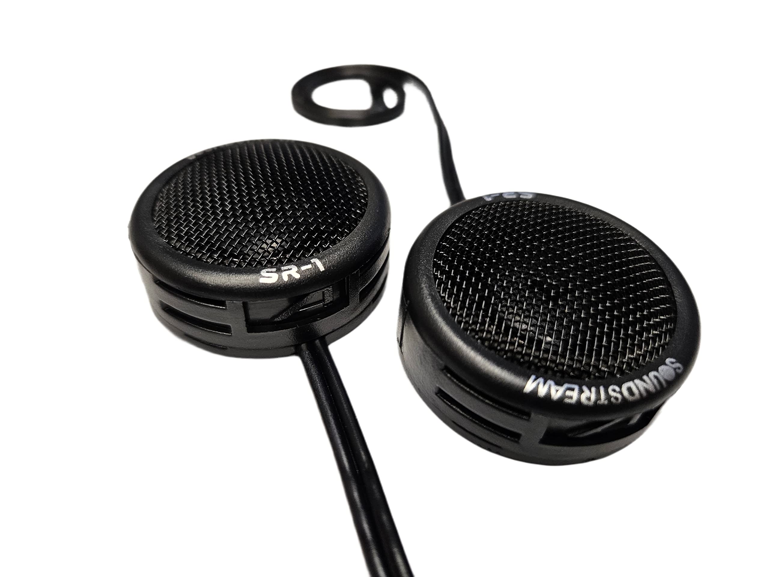 SOUNDSTREAM Reign Series SR-1 Niobium Micro Dome 1" Tweeter, 3 Way Mount Super 1 Inch Tweeters, 200 Watts Max