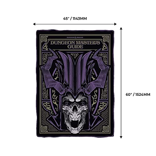 Dungeons & Dragons Player's Guide Fleece Throw Blanket - 45 X 60 Inches | Premium Quality Lightweight Blanket | Anime-Based Design - Cozy, Soft, and Warm for Gaming Nights and Beyond