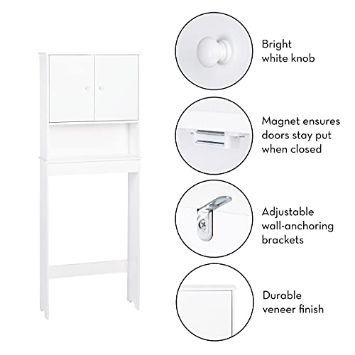 RiverRidge Medford Two Door, White Spacesaver, One Size