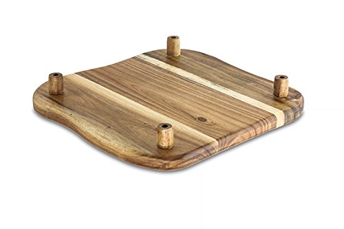 Blackstone 1755 Accessories Premium Quality Grill Board with Legs-Made from Koa Wood-Designed for Top of Griddle or Countertop-Use to Cut and Chop Vegetables or Meat, One Size