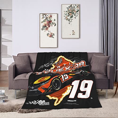 Martin Truex Jr 19 All Season Fleece Blanket Throw Ultra Soft Flannel Blanket Digital Printed Premium Fluffy Microfiber Fleece