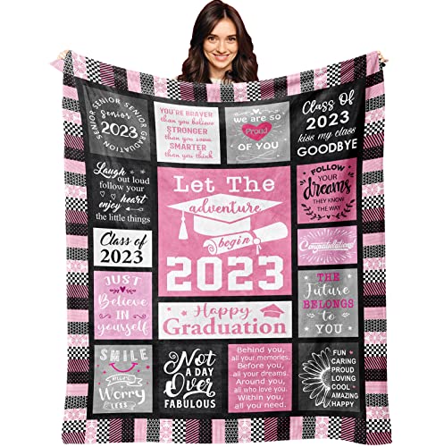 XALAZY Graduation Gifts Blanket 60x50in, Graduation Gifts for Her/Him, 2023 Graduation Gift Ideas, Phd/Masters Degree Graduation Gift, Cool College Graduation Gifts, Graduation Gifts for Nurse Police