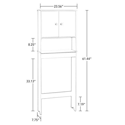 RiverRidge Medford Two Door, White Spacesaver, One Size