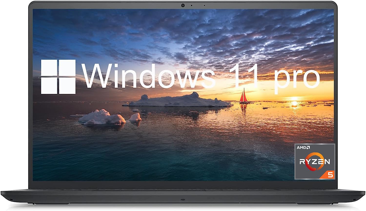Dell Inspiron 3515 Business Laptop, 15.6''HD Display, AMD Ryzen 5 3450U, Windows 11 Pro, 12GB RAM, 512GB SSD, HDMI, Wi-Fi, Bluetooth, Long Battery Life, SD Card Reader, Carbon Black