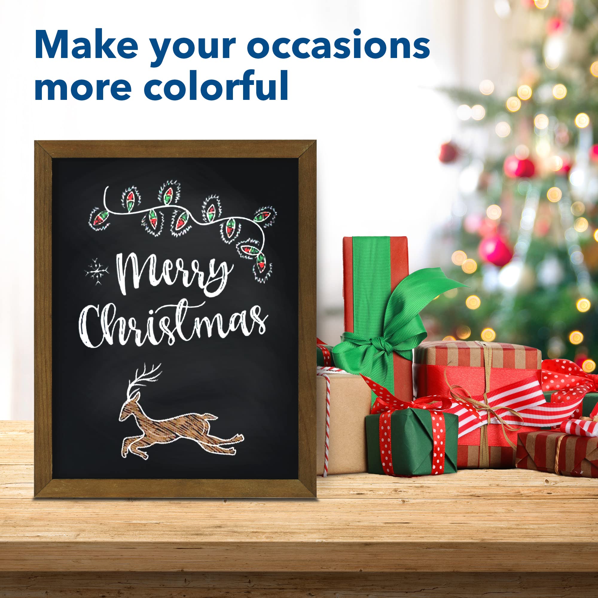 Besso Small Chalkboard Signs with Stand, 11x14 Deep Black, Slate Magnetic Chalk-Board, Non-Porous Surface with Rustic Pine Wood Frame - Tabletop Sign (Brown)