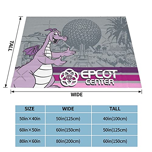 JIYINJI Figment Novelty Blanket Fleece Throw Blanket Super Soft Lightweight for Youth 60"X50".