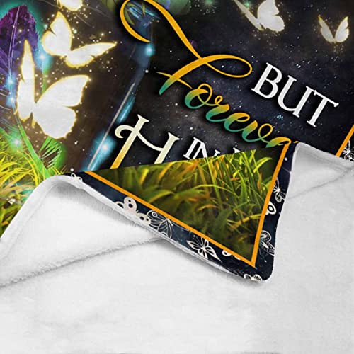 Custom Loving Memory Blanket, no Longer be My Side but Forever in My Heart Couch Blanket