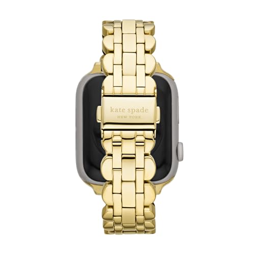 Kate Spade New York Women's Gold-tone Scallop Stainless Steel Bracelet Band for Apple Watch®, 38/40/41mm (Model: KSS0143)