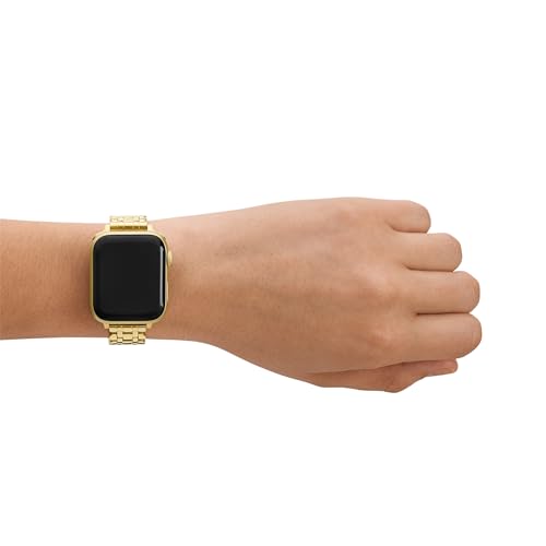 Kate Spade New York Women's Gold-tone Scallop Stainless Steel Bracelet Band for Apple Watch®, 38/40/41mm (Model: KSS0143)