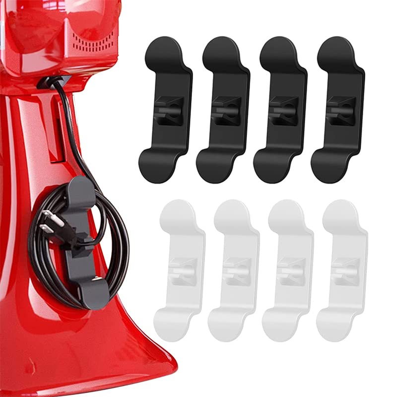 Appliance Cord Organizer Stick On, 8 Pack Kitchen Appliance Cord Winder, Upgraded Cord Wrapper Corder Holder Appliance Cable Organizer Keeper for Toaster, Blender, Mixer, Air Fryer, Coffee Maker