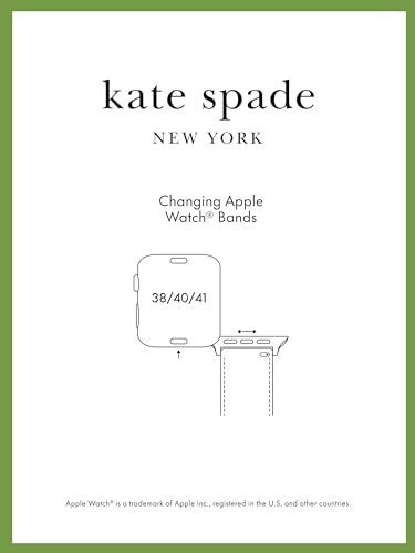 Kate Spade New York Women's Gold-tone Scallop Stainless Steel Bracelet Band for Apple Watch®, 38/40/41mm (Model: KSS0143)