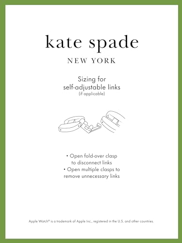 Kate Spade New York Women's Gold-tone Scallop Stainless Steel Bracelet Band for Apple Watch®, 38/40/41mm (Model: KSS0143)