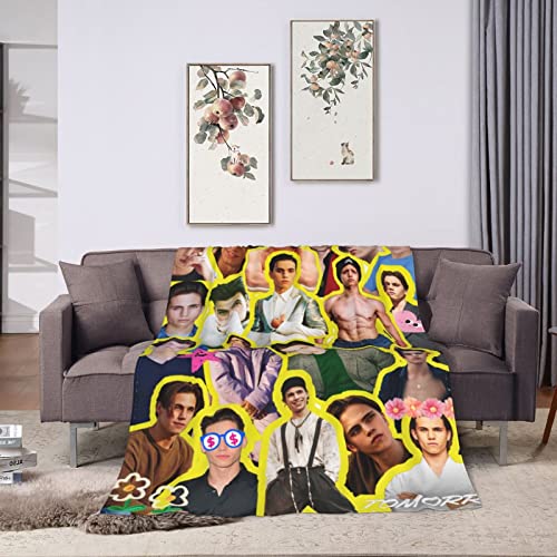 Blanket Tanner Buchanan Soft and Comfortable Warm Fleece Blanket for Sofa,Office Bed car Camp Couch Cozy Plush Throw Blankets Beach Blankets