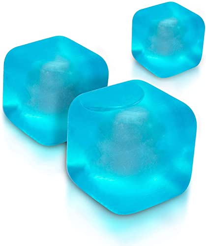 Extra Large Reusable Ice Cubes - BPA Free Plastic - for Cool Therapy Machine or Drink Dispensers - Ice Therapy System