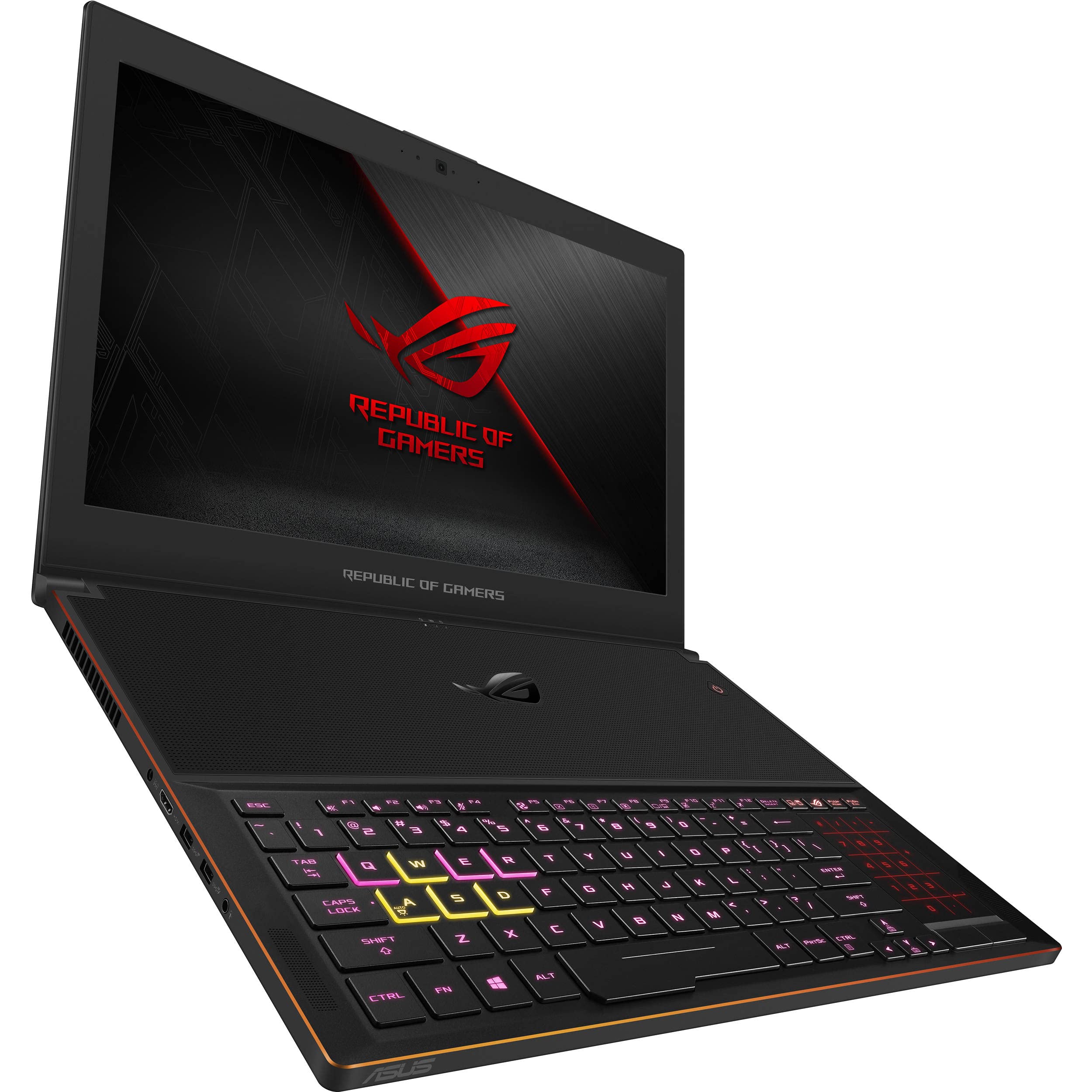 ASUS ROG Zephyrus GX501 Home & Business Laptop (Intel i7-8750H 6-Core, 16GB RAM, 512GB SSD, GTX 1080, 15.6" 144Hz Full HD (1920x1080), WiFi, Bluetooth, Backlit KB, Win 10 Pro) (Renewed)