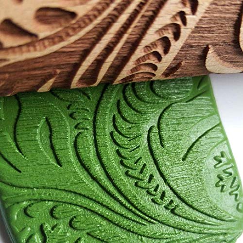 rolling pins for baking,embossed rolling pin, Engraved Embossing Rolling Pin Kitchen Decor Tools for Baking Embossed Cookies,Birthday Gifts for Women, Gift for Women,Mom Birthday Gift(Flower)