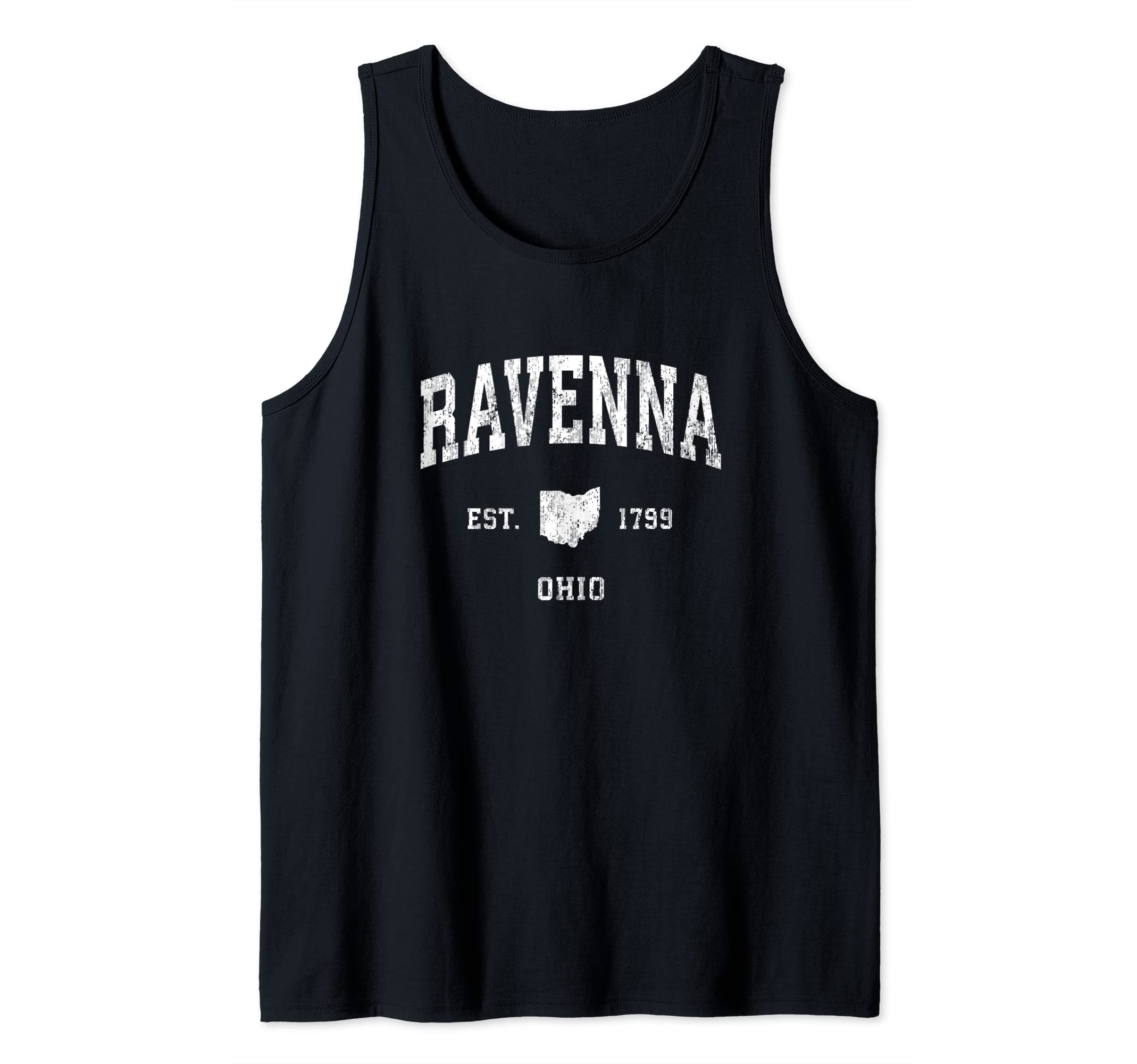 Ravenna Ohio OH Vintage Athletic Sports Design Tank Top