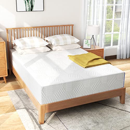 Airdown 12 Inch King Mattress, Green Tea Memory Foam Mattress, Medium Firm, CertiPUR-US Certified, Made in USA