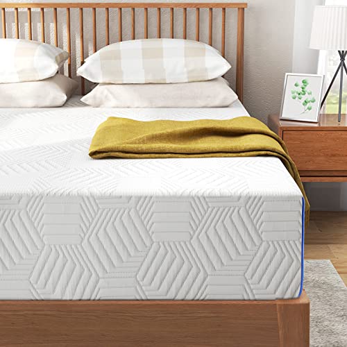 Airdown 12 Inch King Mattress, Green Tea Memory Foam Mattress, Medium Firm, CertiPUR-US Certified, Made in USA