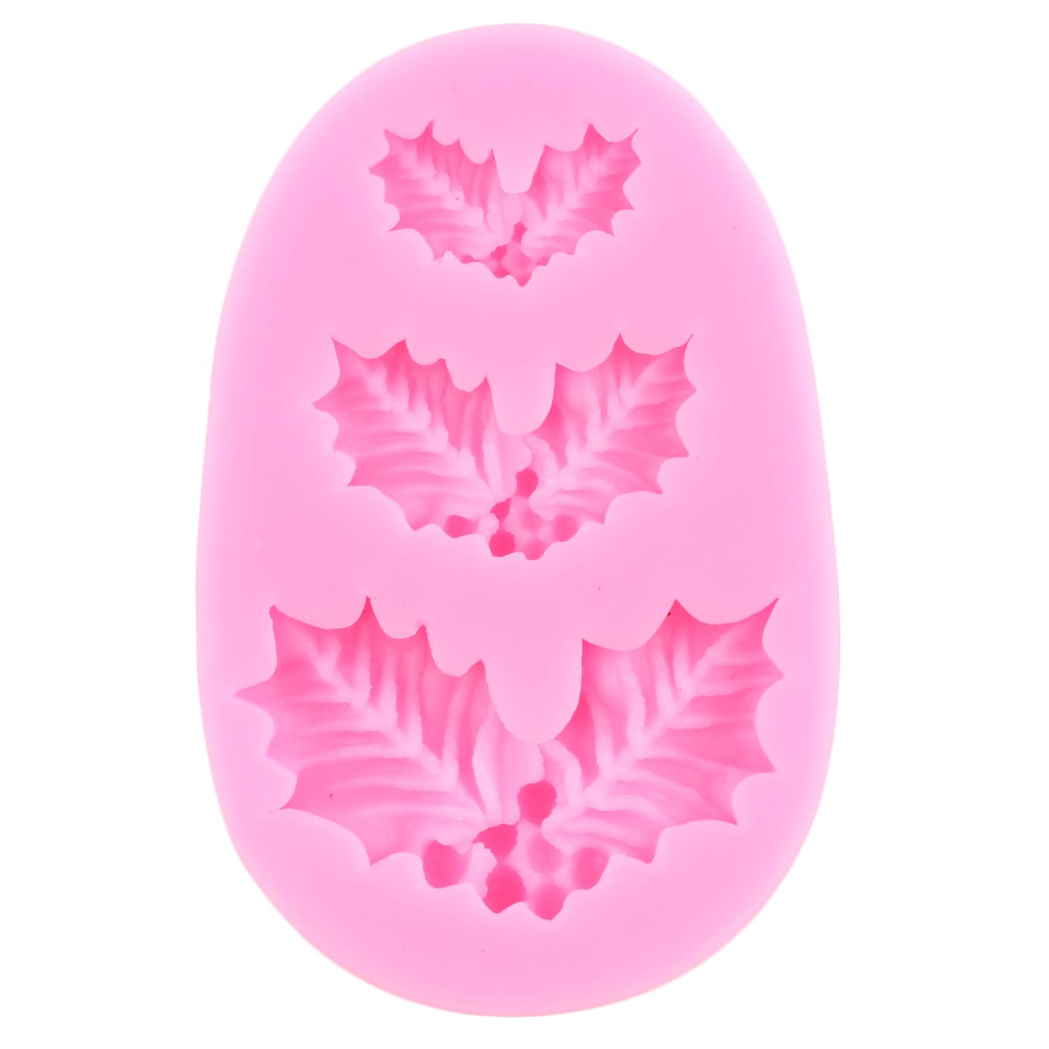 ZiXiang Christmas Silicone Molds Xmas Fondant Molds Christmas Tree Snowflake Bells Gift Box Snowman Holly Leaves Silicone Molds For Cake Decorating Cupcake Topper Candy Chocolate Gum Paste Set Of 7