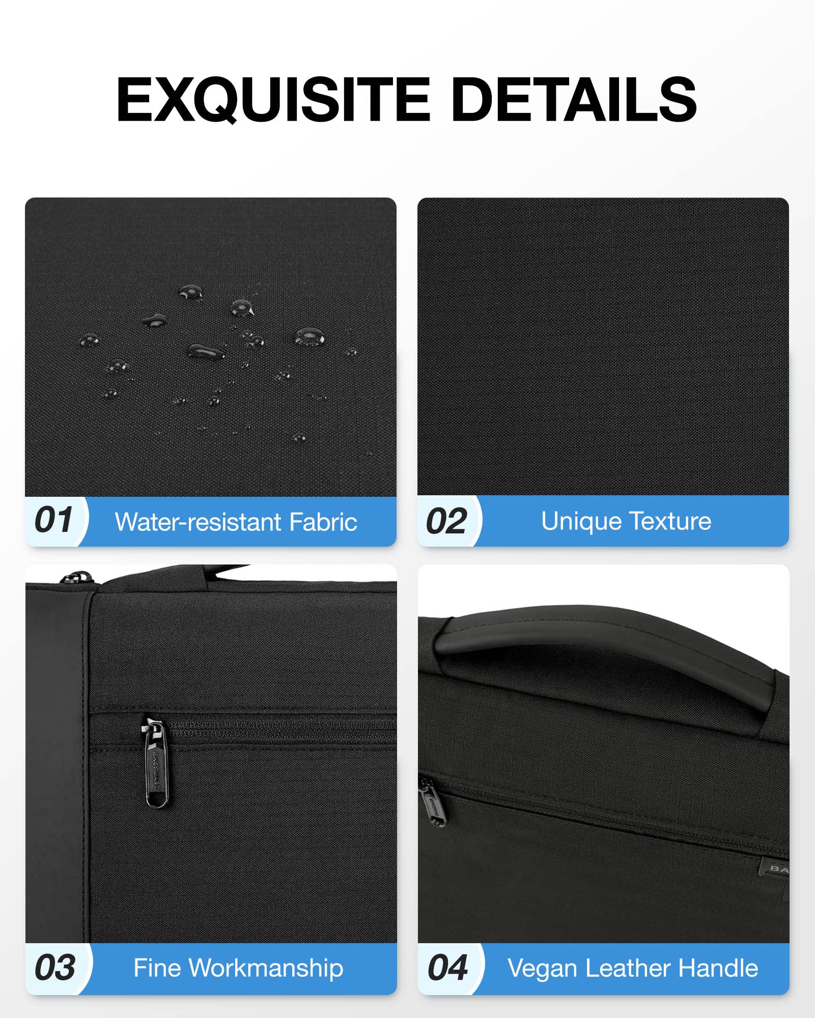 Laptop Sleeve Bag, BAGSMART Laptop Case Compatible with MacBook Air/Pro Retina,13-13.3 inch Notebook Compatible with MacBook Pro 14 inch 2021 2022 M1 Pro/Max, Computer Bag with Pocket, Handle, Black