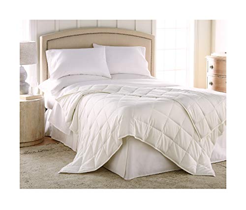 Harmonia Blanket 20 lbs :: Cotton Shell, Glass Bead Fill, 60" x 80", White + Duvet Cover, Weighted Blanket Adult 20 lbs
