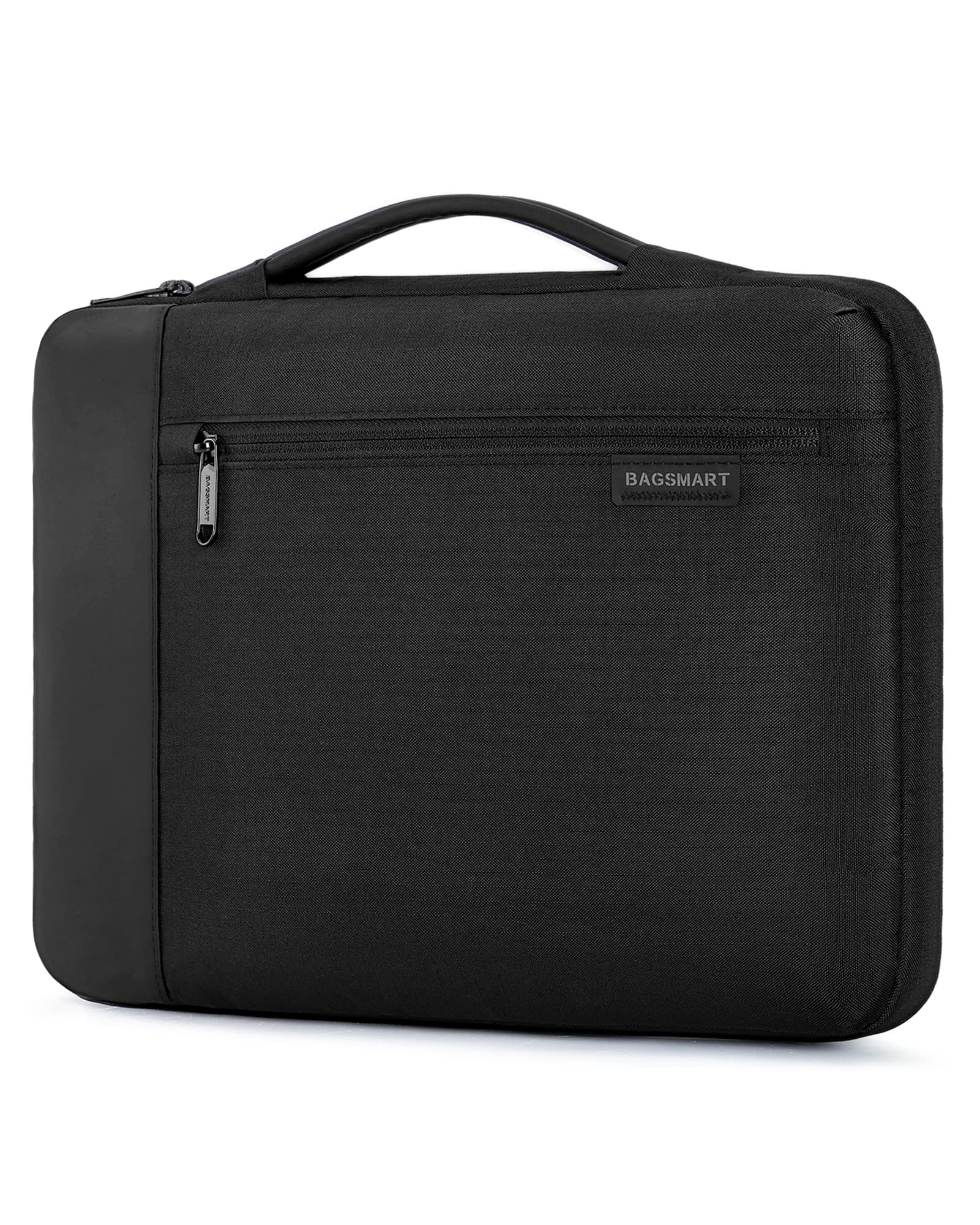 Laptop Sleeve Bag, BAGSMART Laptop Case Compatible with MacBook Air/Pro Retina,13-13.3 inch Notebook Compatible with MacBook Pro 14 inch 2021 2022 M1 Pro/Max, Computer Bag with Pocket, Handle, Black
