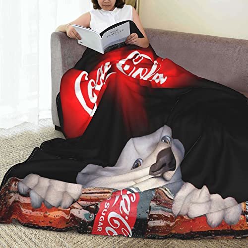 Paoucun Flannel Blanket Classic Sign Print Throw Blanket Lightweight Durable Cozy for Logo Lovers Gift - 50'x60'