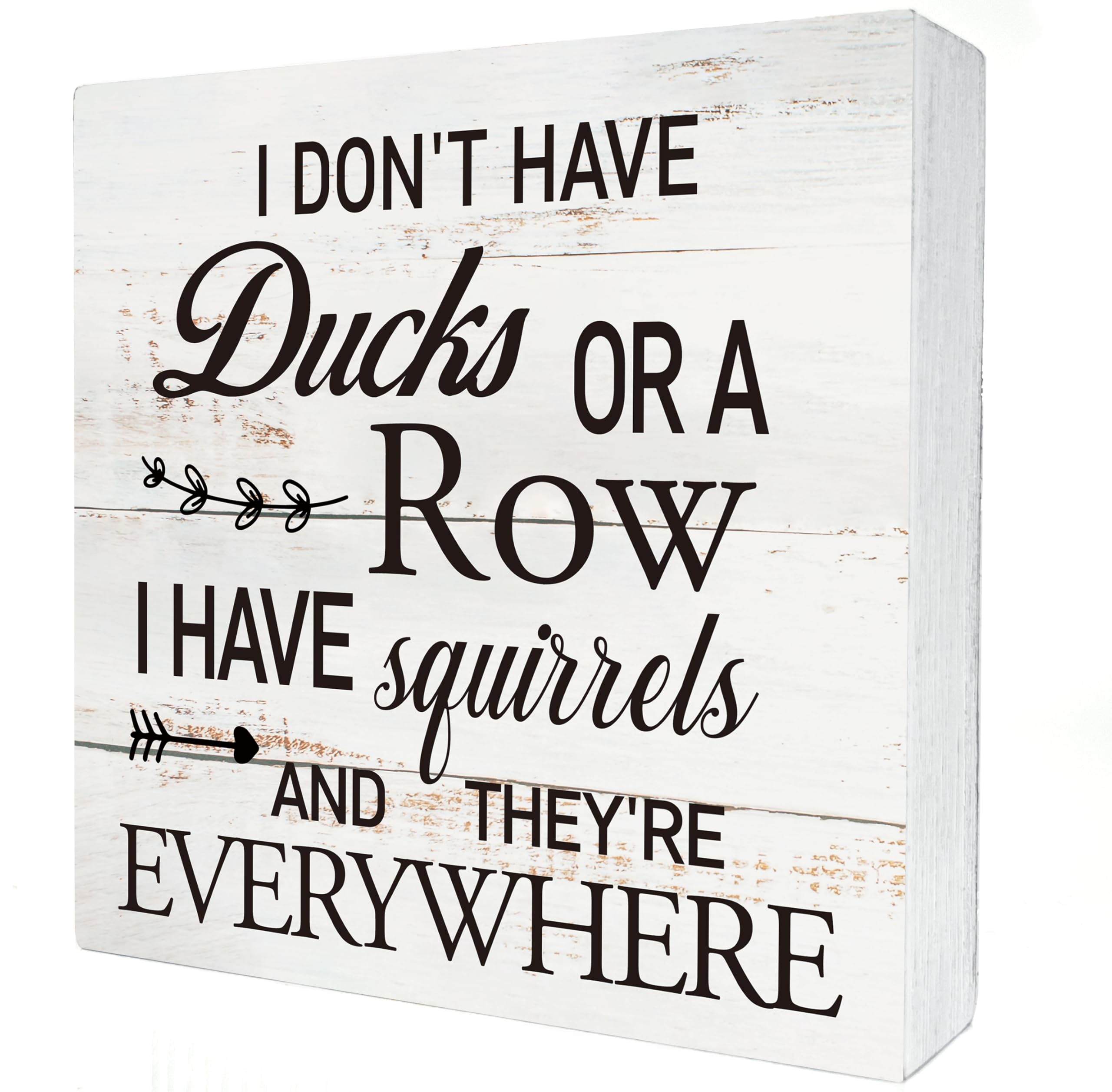 Funny Office Quote Wooden Box Sign Desk Decor Rustic Humorous Wood Block Plaque Box Sign for Home Living Room Shelf Table Decoration (5 X 5 Inch)