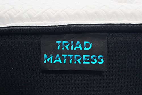 Triad Lite 6 inch RV Mattress Cool Gel Foam, Glacier Cooling Stretch Cover, Firm Support, Made in The USA (48x75)