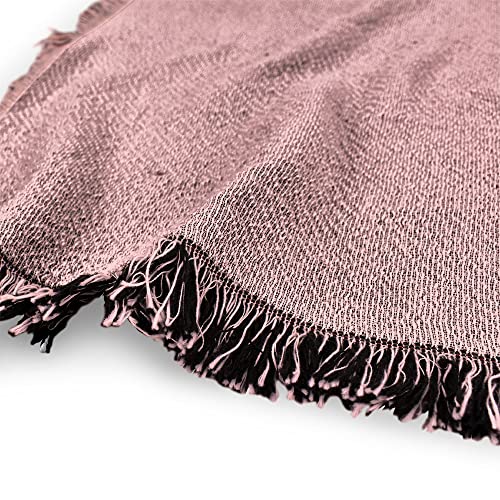 LOGOVISION I Love Lucy Blanket, 50"x60" 3D Logo Woven Tapestry Cotton Blend Fringed Throw